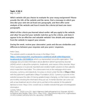 Topic 3 DQ 1 UNV 104 - Topic 3: DQ 1 Published Assessment Description ...