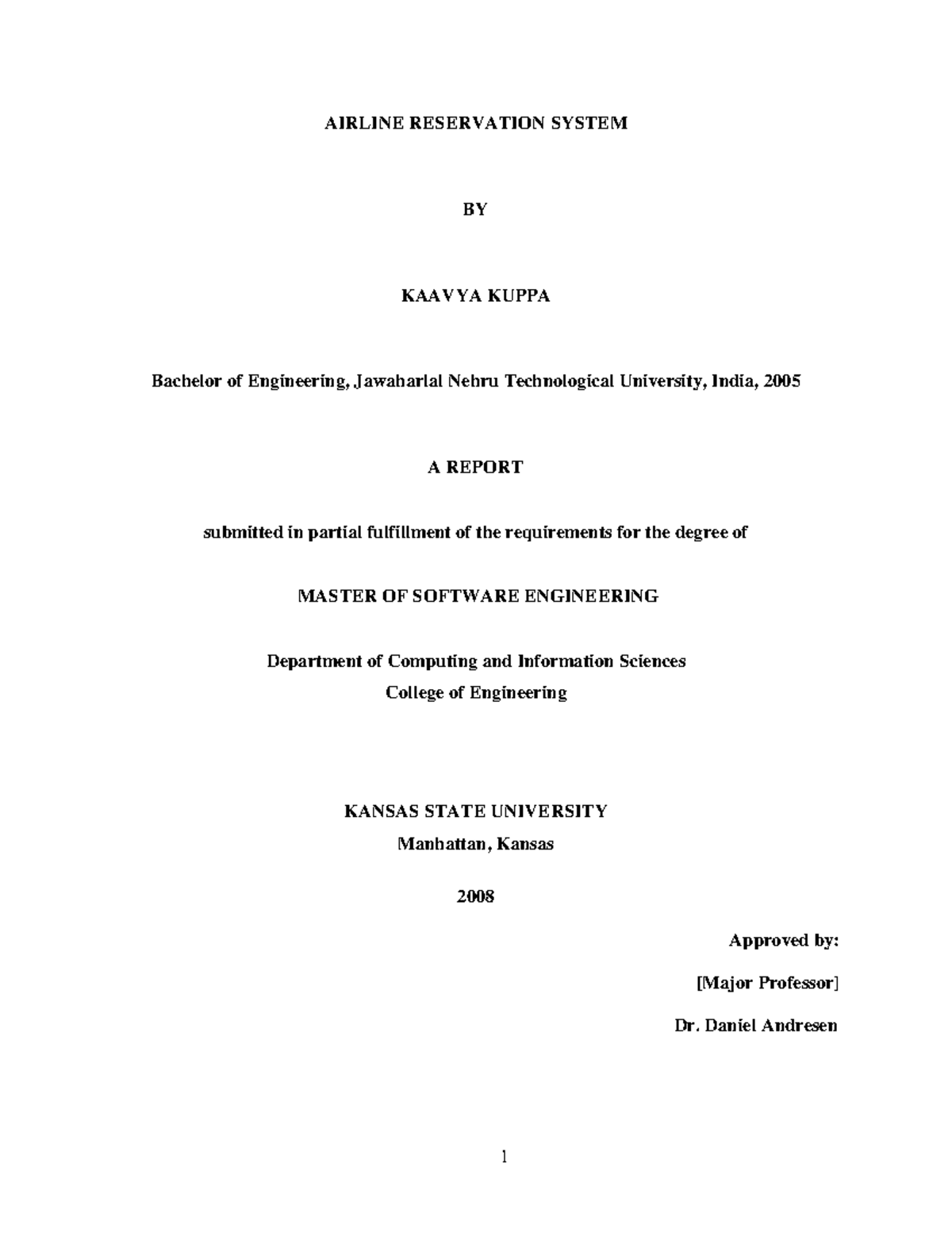 Airline Reservation System - AIRLINE RESERVATION SYSTEM BY KAAVYA KUPPA ...