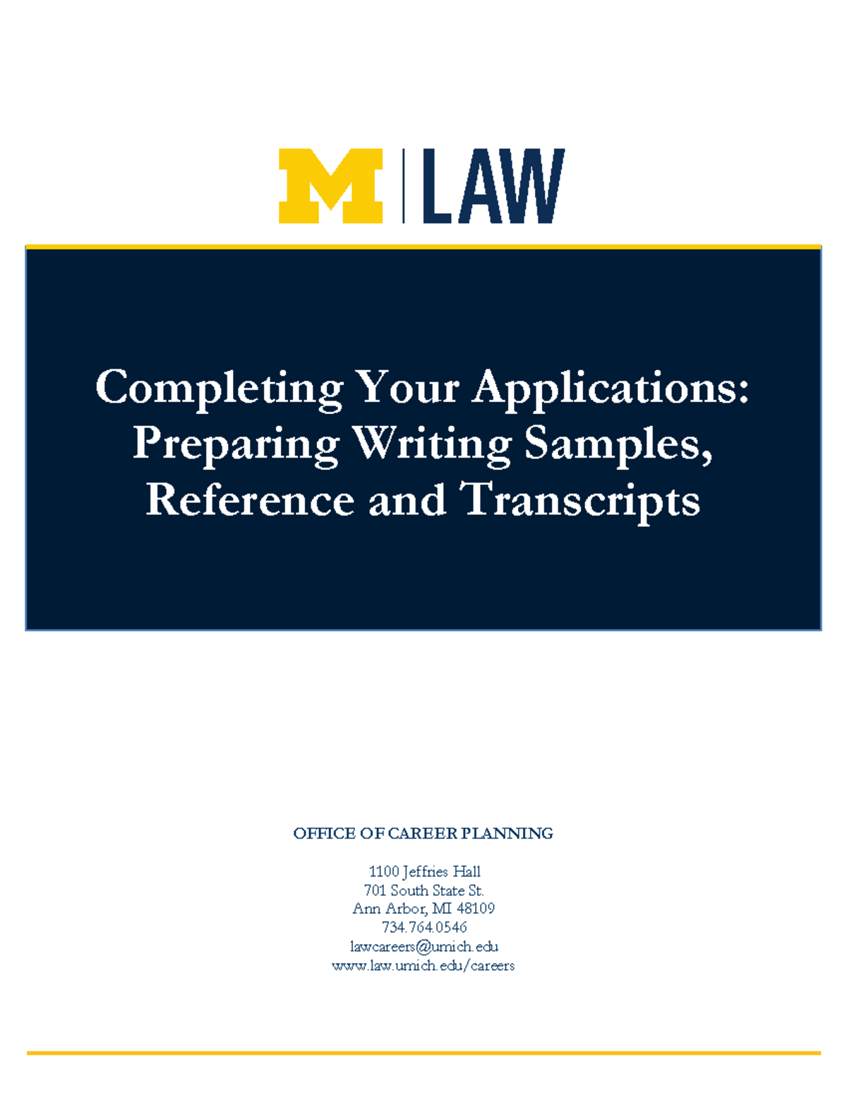 Preparing Writing Samples References and Transcripts - Completing Your ...