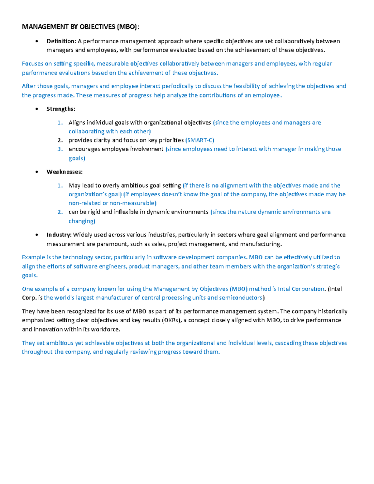 Management by Objectives AND Balanced Scorecard - MANAGEMENT BY ...