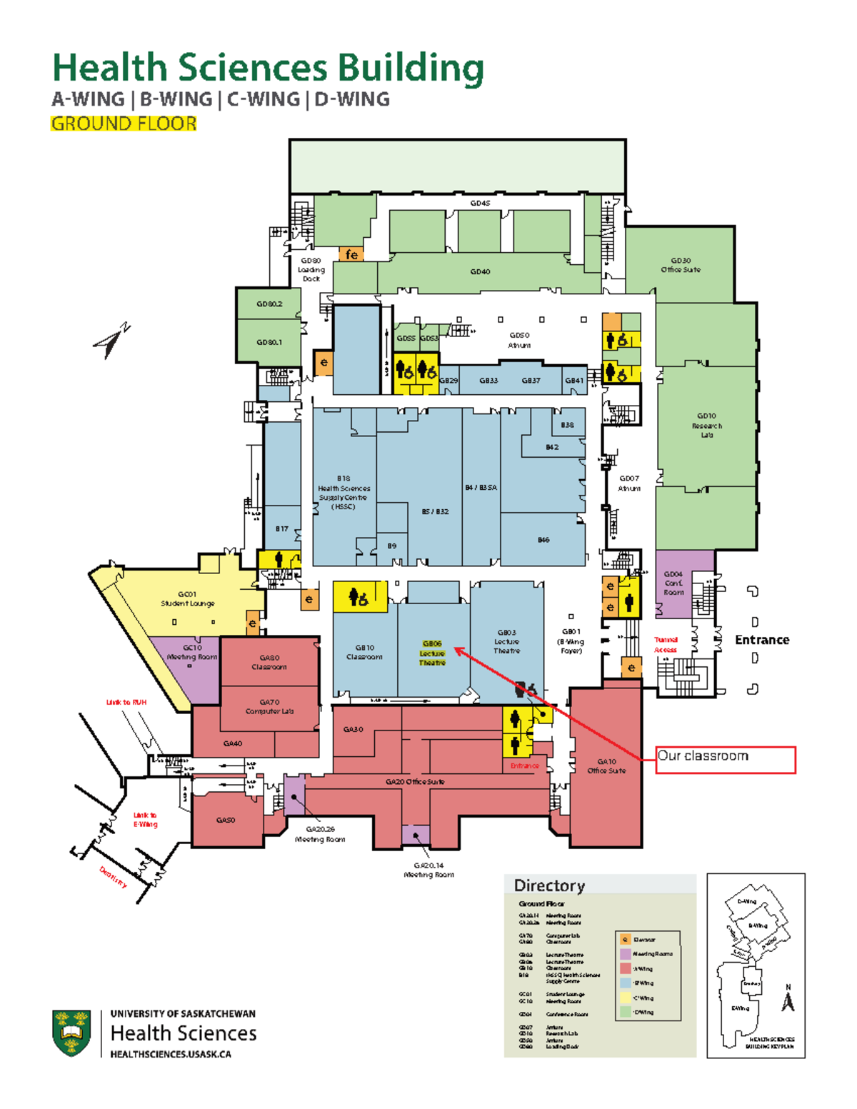 Finding the classroom (ENG113-01) - Health Sciences Building A-WING | B ...