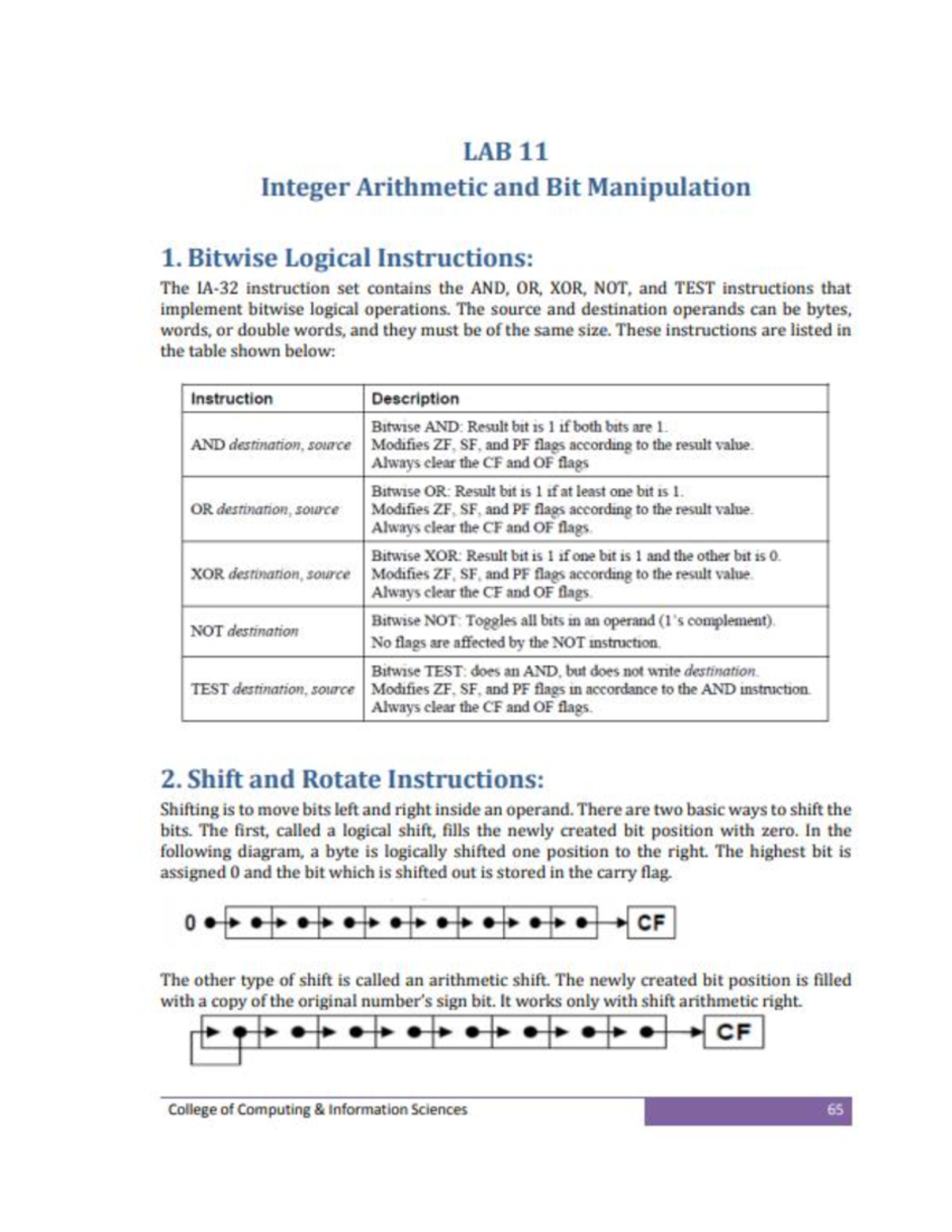 Lab # 11 - its lab material and problem solving question for computer ...