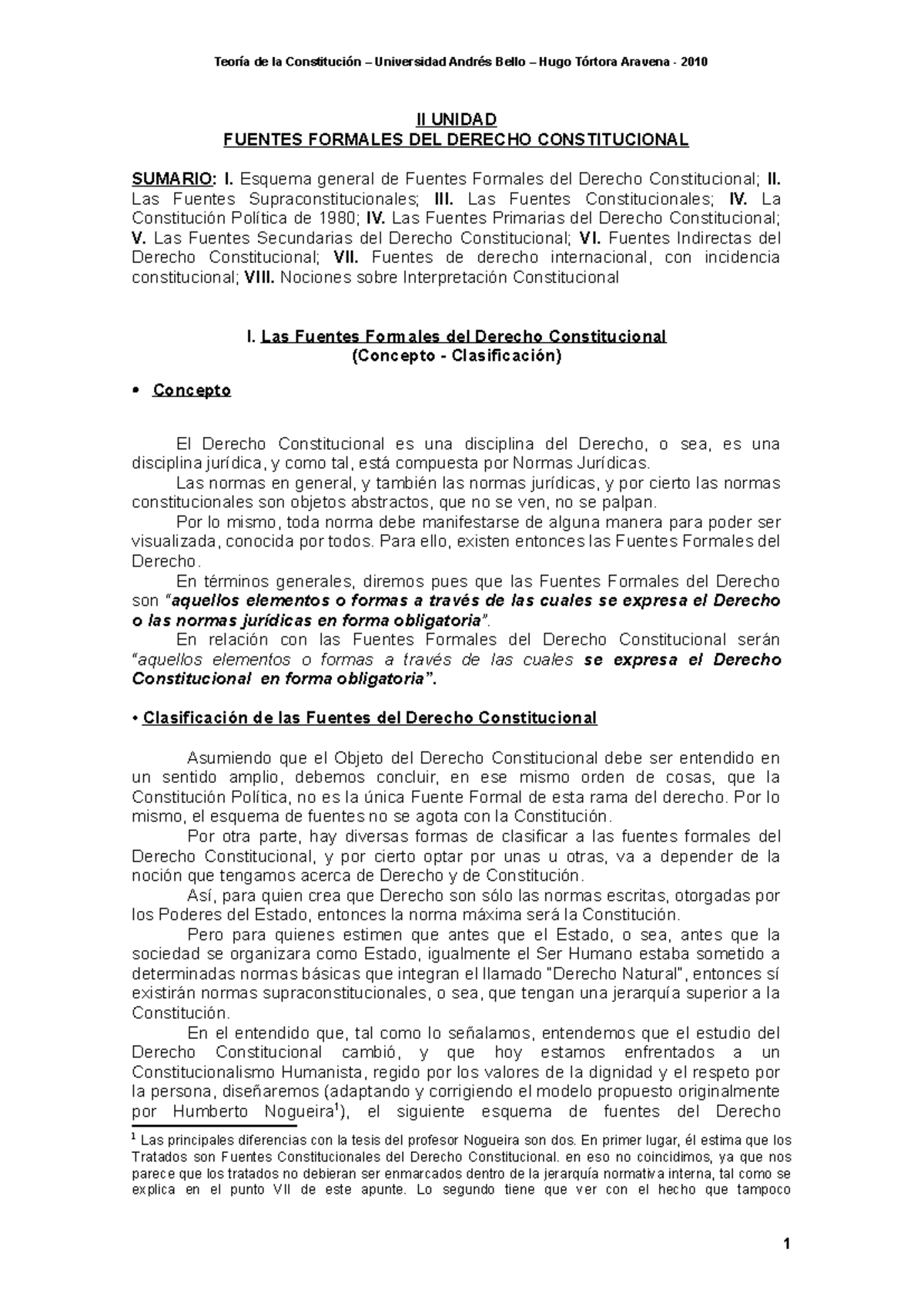 02 - Fuentes Formales DEL Derecho Constitucional - II UNIDAD FUENTES ...