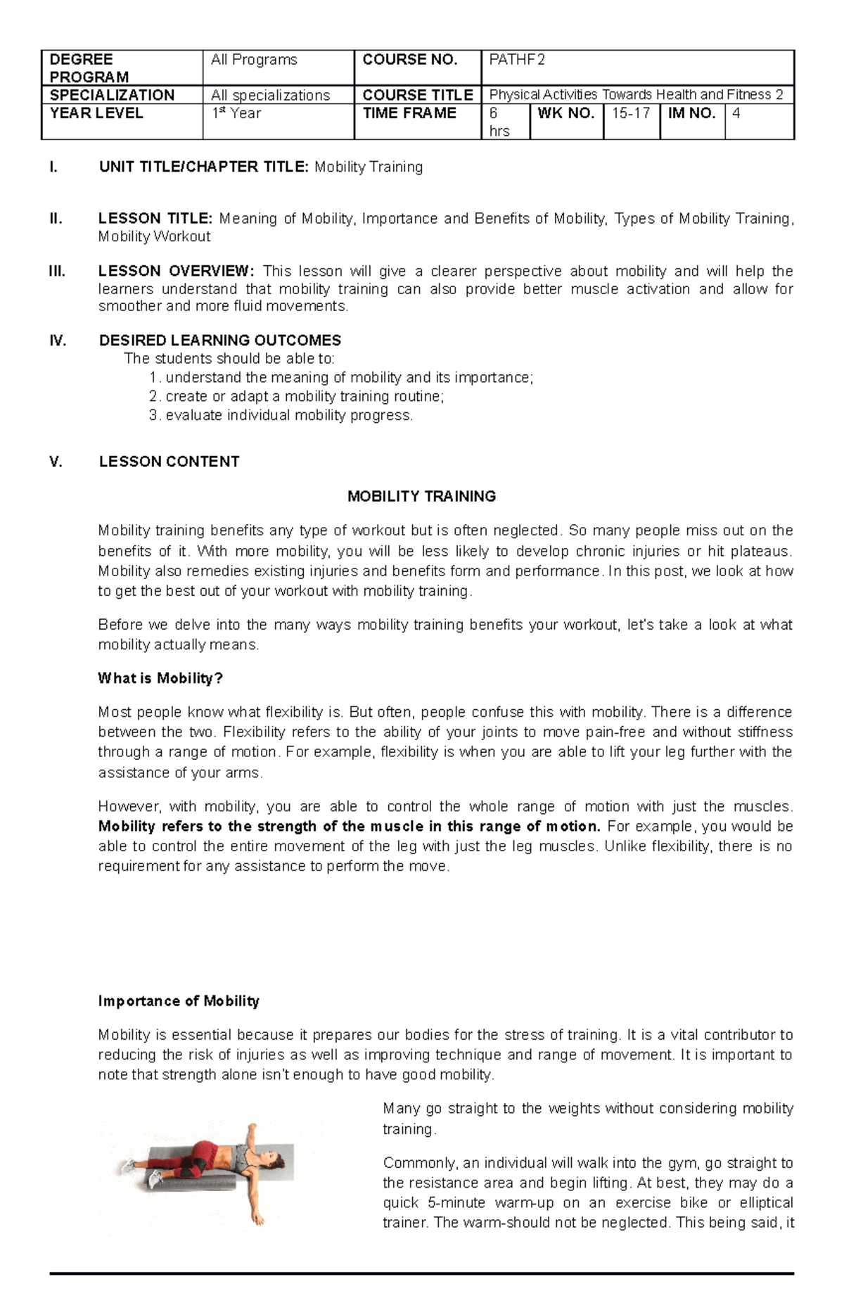 Module-4 - PHYSICAL EDUCATION LECTURE NOTES - DEGREE PROGRAM All ...