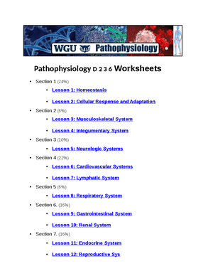 Patho Notes - Patho Notes Section 1 homeostasis and cellular responses ...