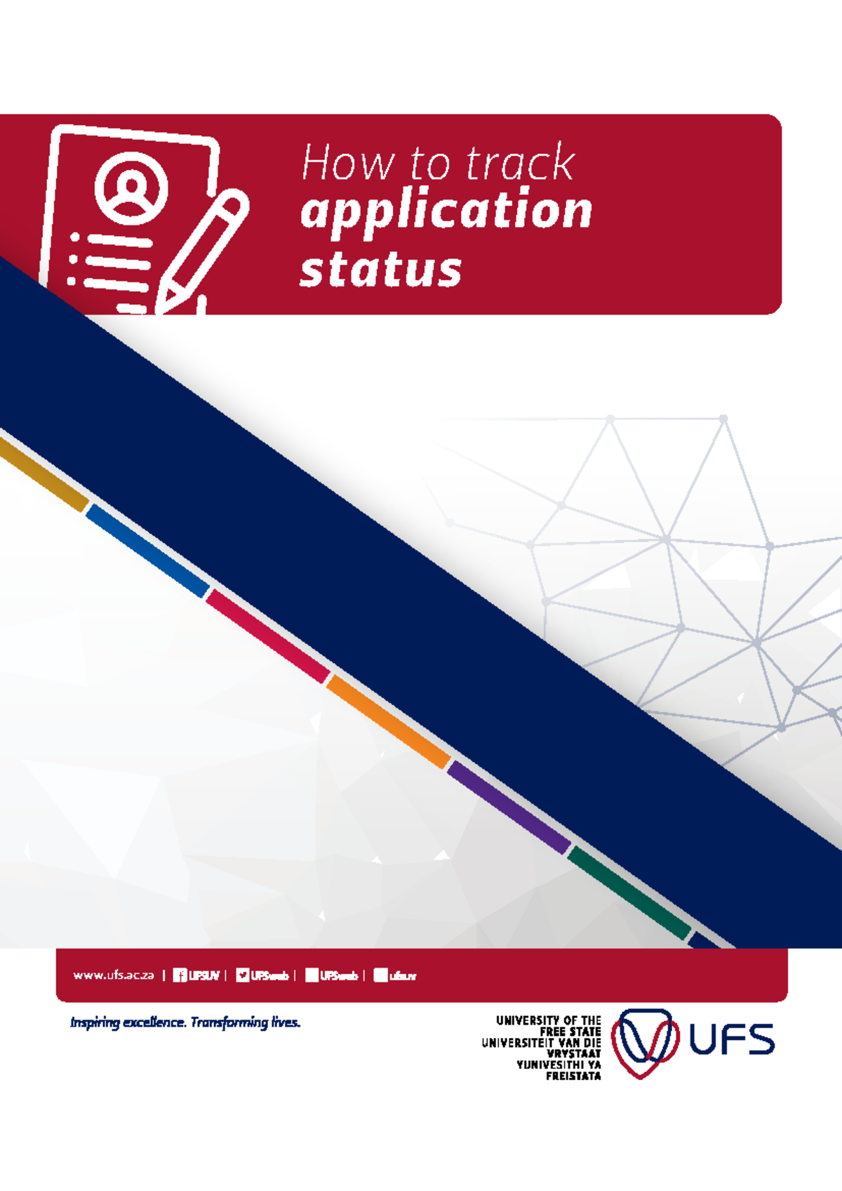 Track Application Status Guide - ufs.ac How to track application status ...