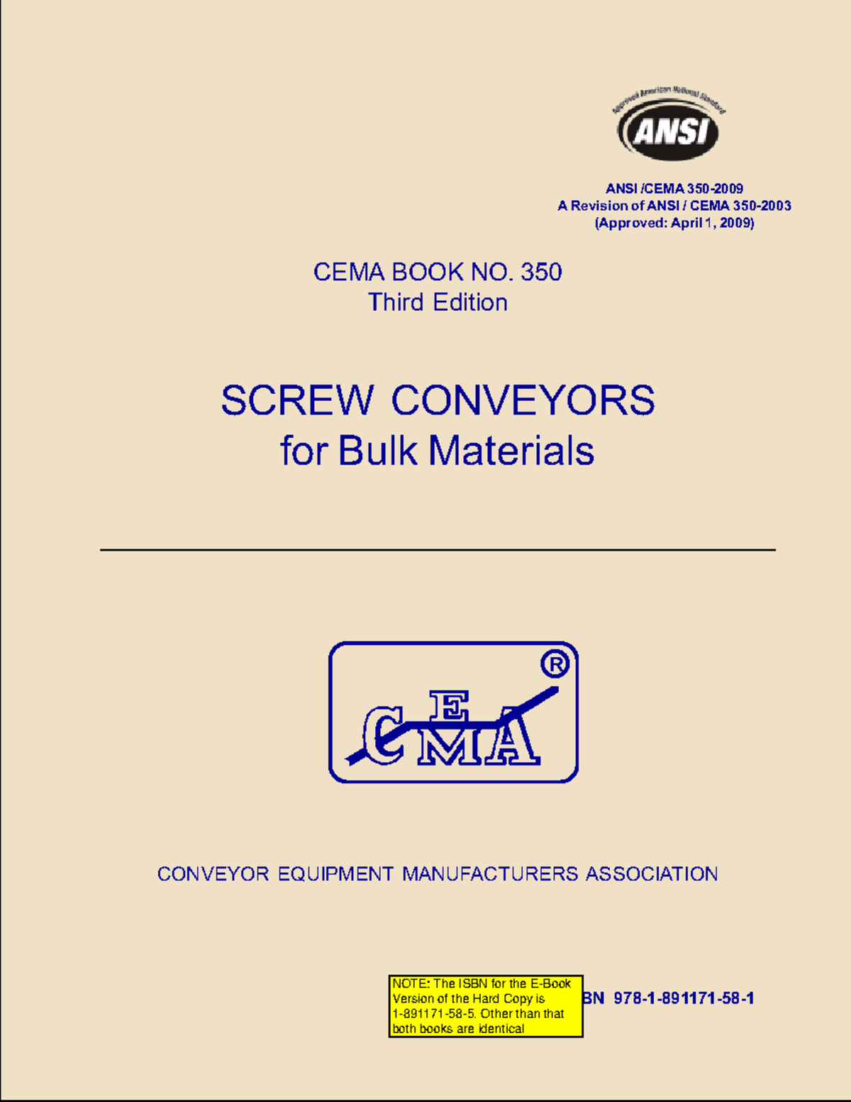 ANSI-CEMA 350pv - Norma - CEMA BOOK NO. 350 Third Edition SCREW ...