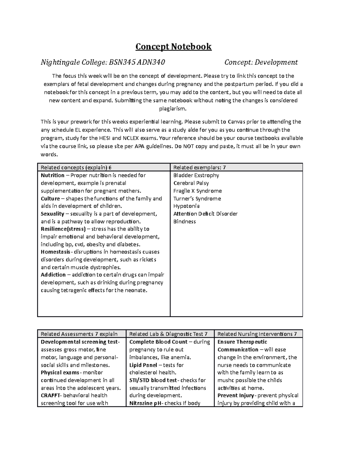 Development Pre Work - xxxxx - Concept Notebook Nightingale College ...