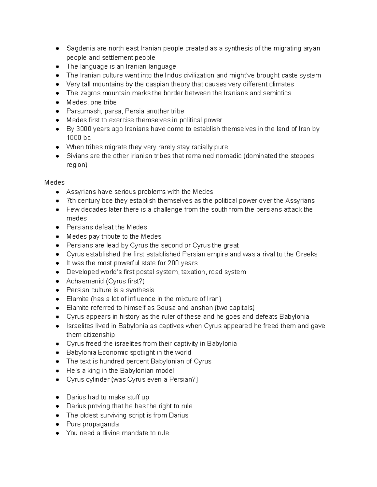 Reli 227 3 - These notes contain a brief history of the Iranian people ...