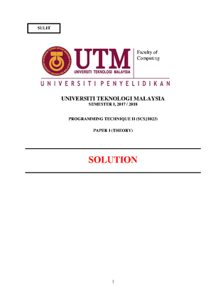 C4 - lecturer notes pt2 secjh1023 chapter 4 - Programming Technique II ...