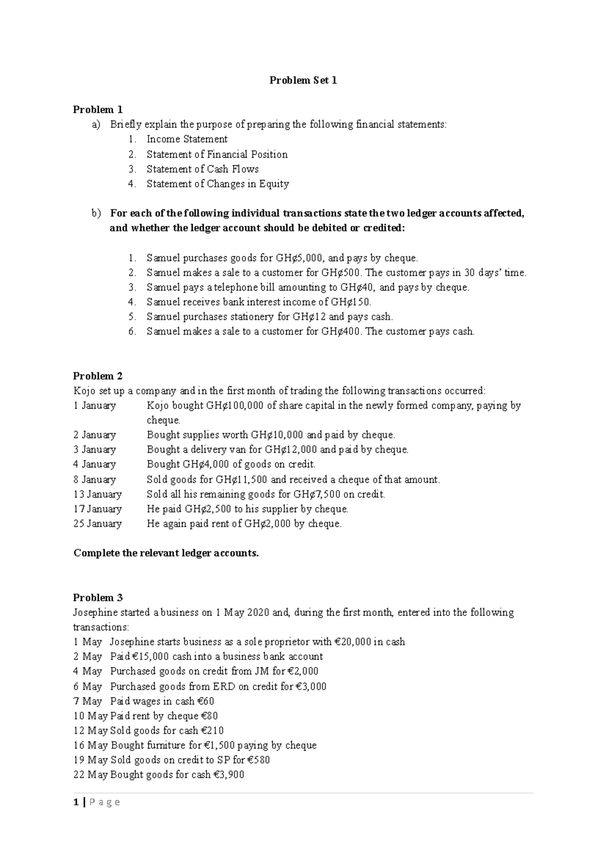 Problem Set Income Statement 2 Statement Of Financial Position 3 problem-set-income-statement-2-statement-of-financial-position-3