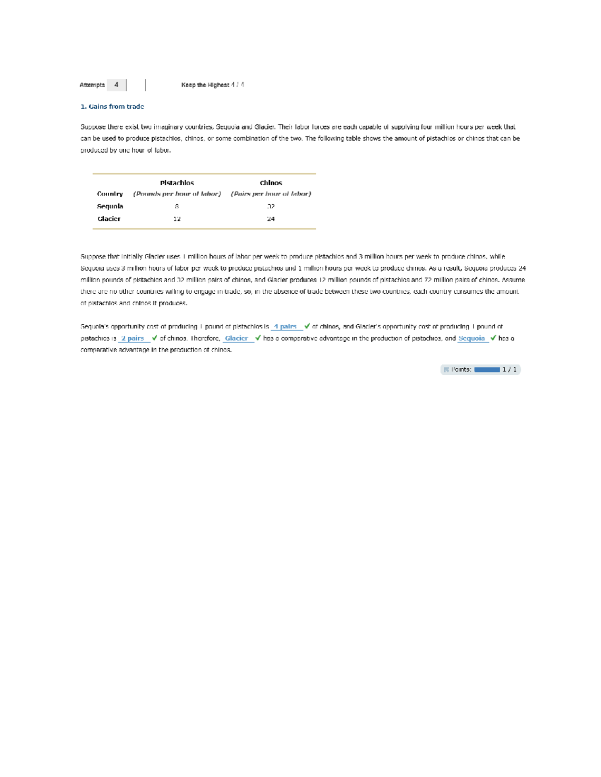 Eco 202 Module 2 Quiz - Attempts 4 Keep the Highest 1. Gains from trade ...