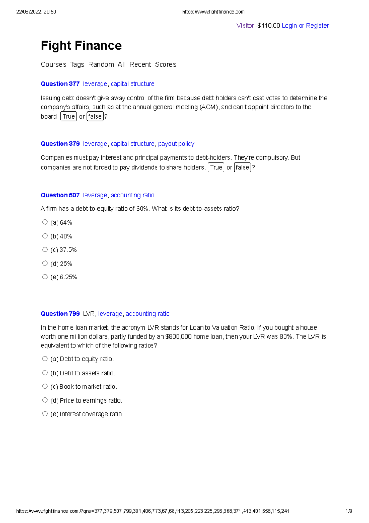 W5 - tutorial - Question 377 leverage, capital structure Issuing debt ...