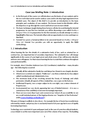 Material Facts - Helped in the exams - Introduction to Case Law ...
