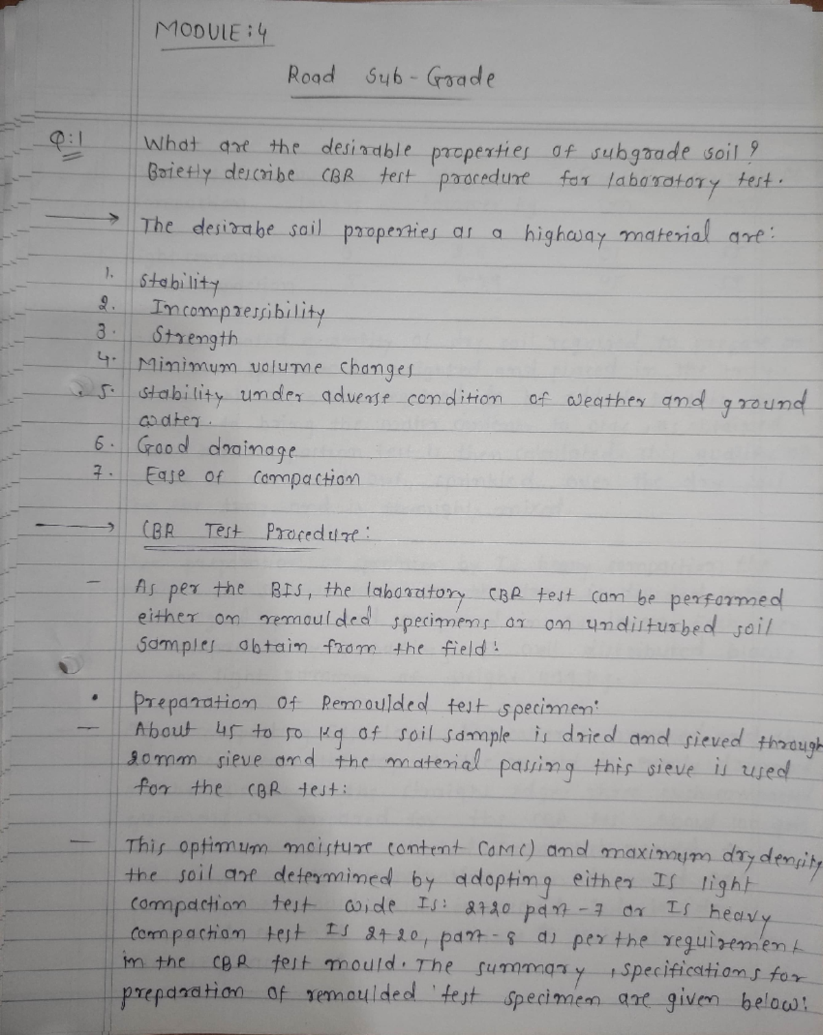 Jay Te 3 - Transportation assiment - MODULE: Road Sub oade ####### Whdt ...