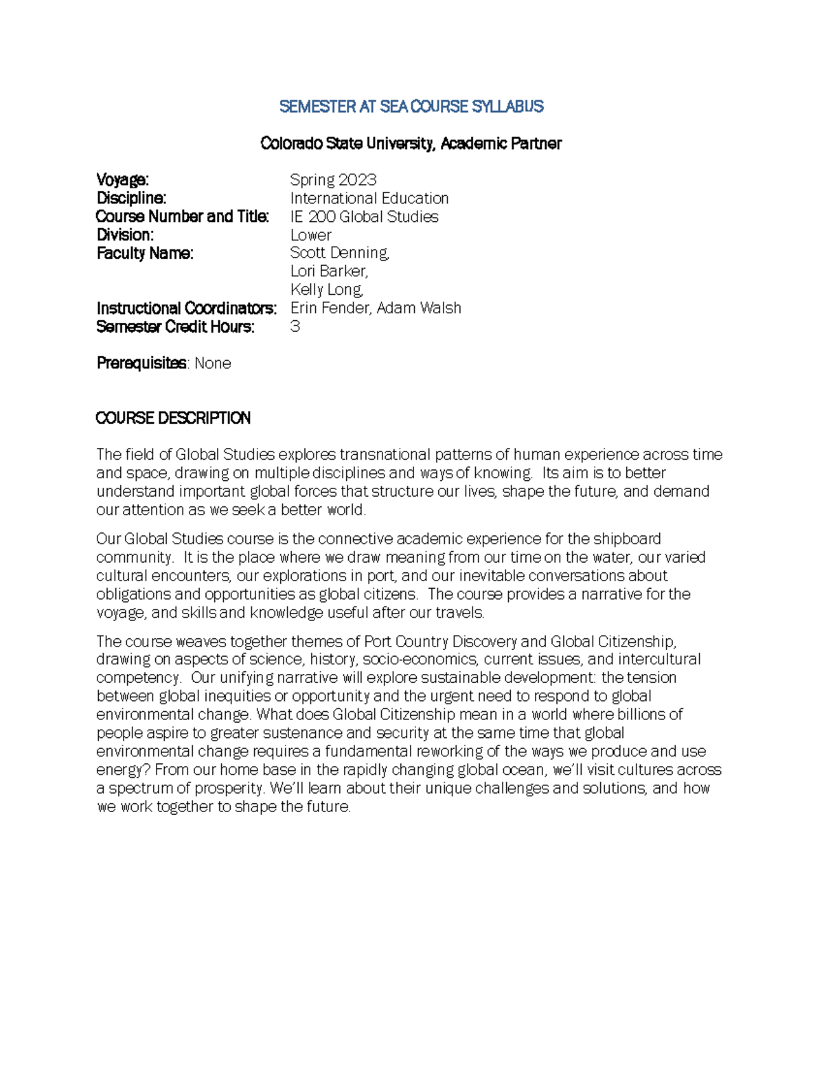 Denning IE-200 Global-Studies-syllabus - SEMESTER AT SEA COURSE ...