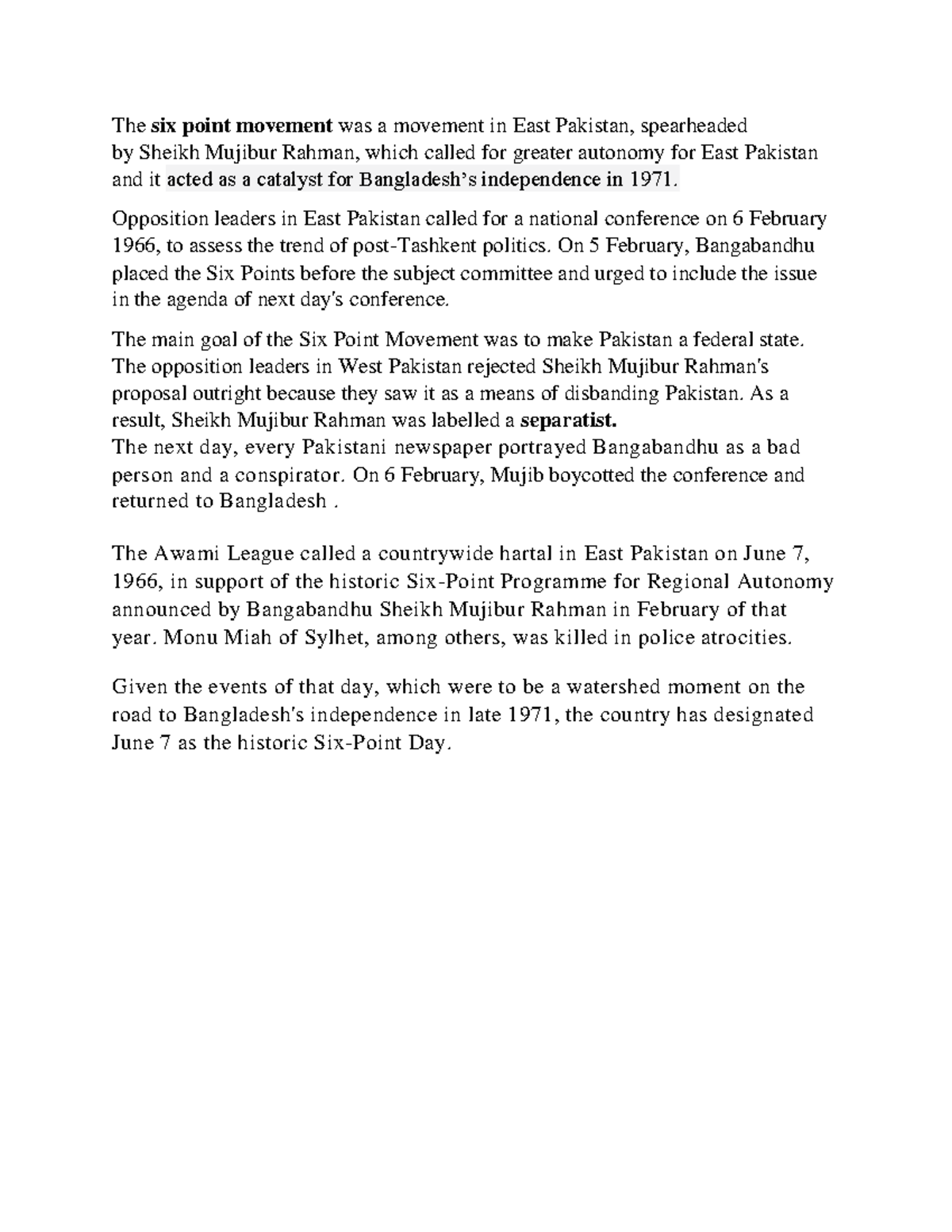 6 Point Movement - Introduction: Business operations refer to the ...