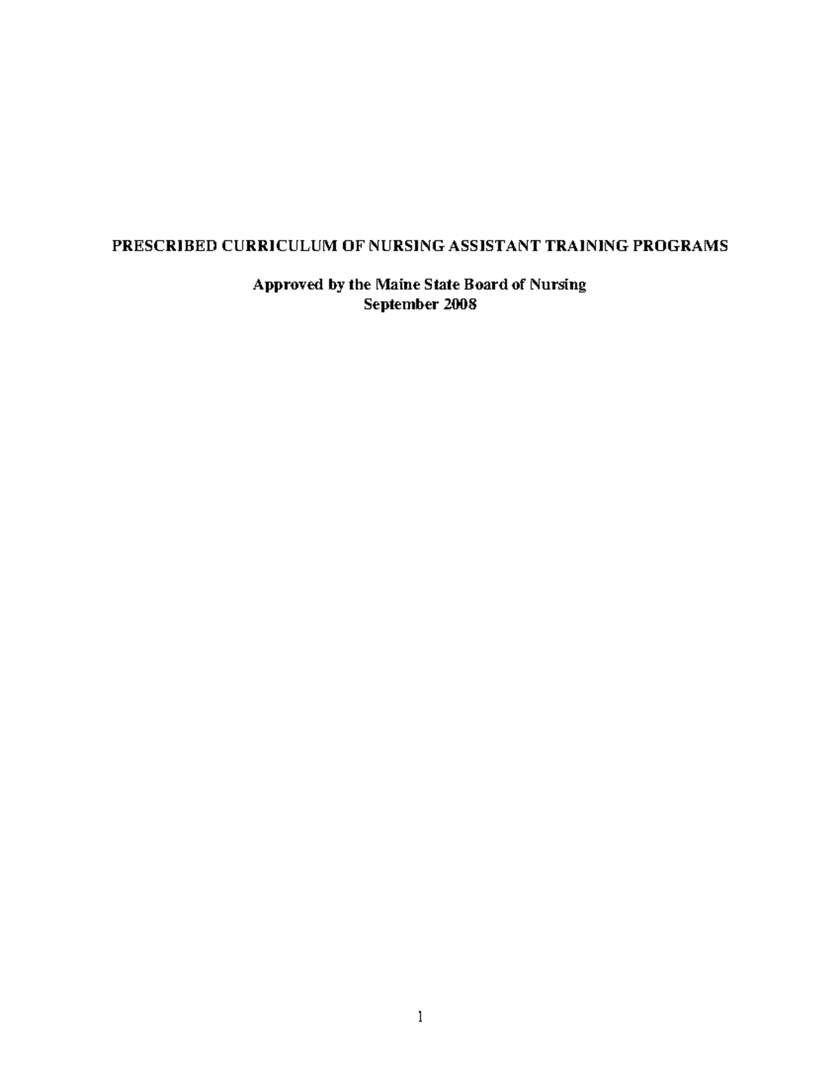 CNA Prescribed Curriculum ( PDFDrive ) - PRESCRIBED CURRICULUM OF ...