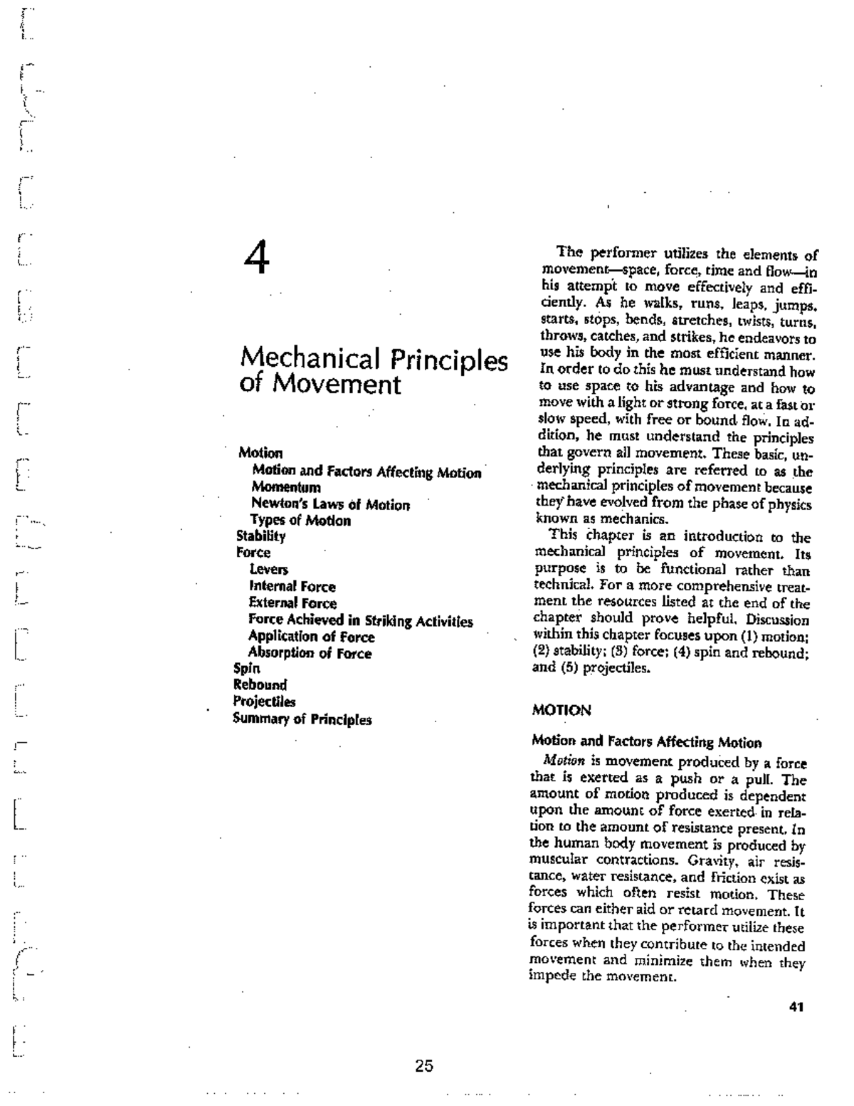 9. Chapter 4 - Mechanical Principles of Movement - PEDS 294 - Studocu