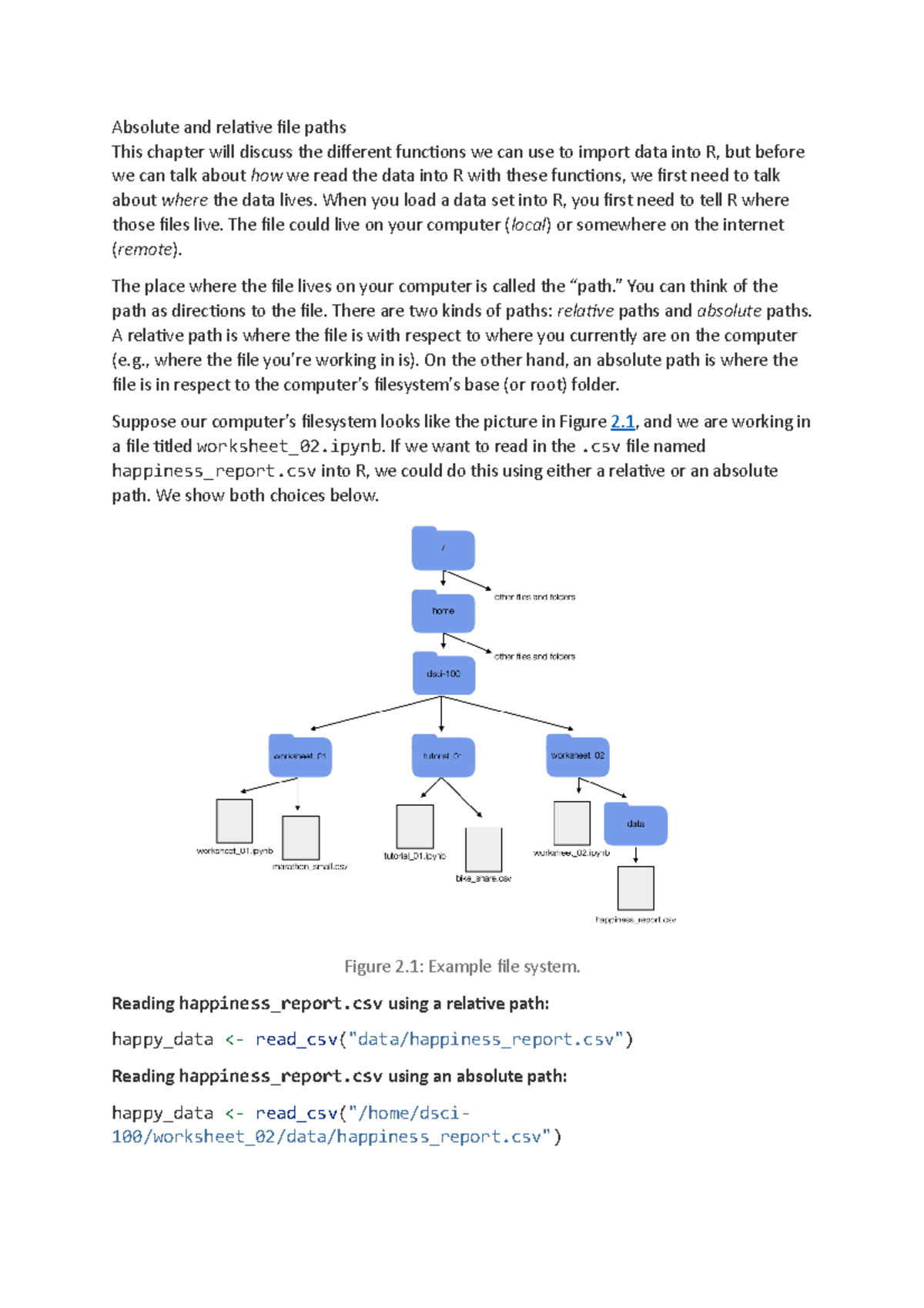 Absolute and relative file paths - PS910-7-FY-CO - Essex - Studocu