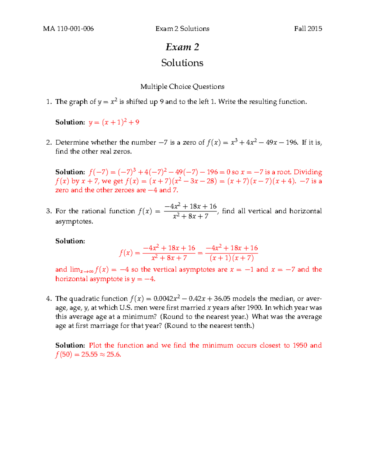 Chapter 5 Precalculus Test - MA137 - UKY - Studocu