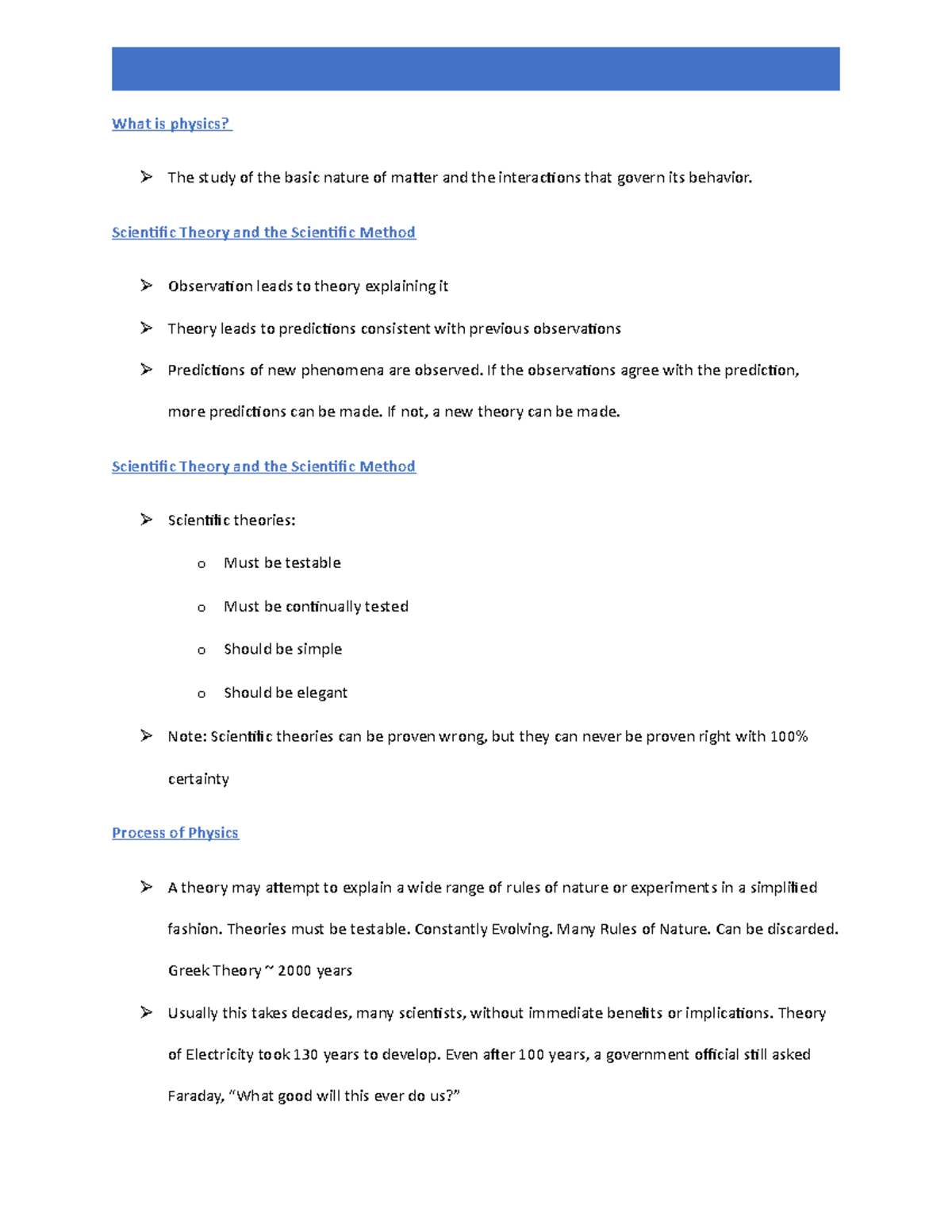 Physics Chapter 1-4 Review - What is physics? The study of the basic ...