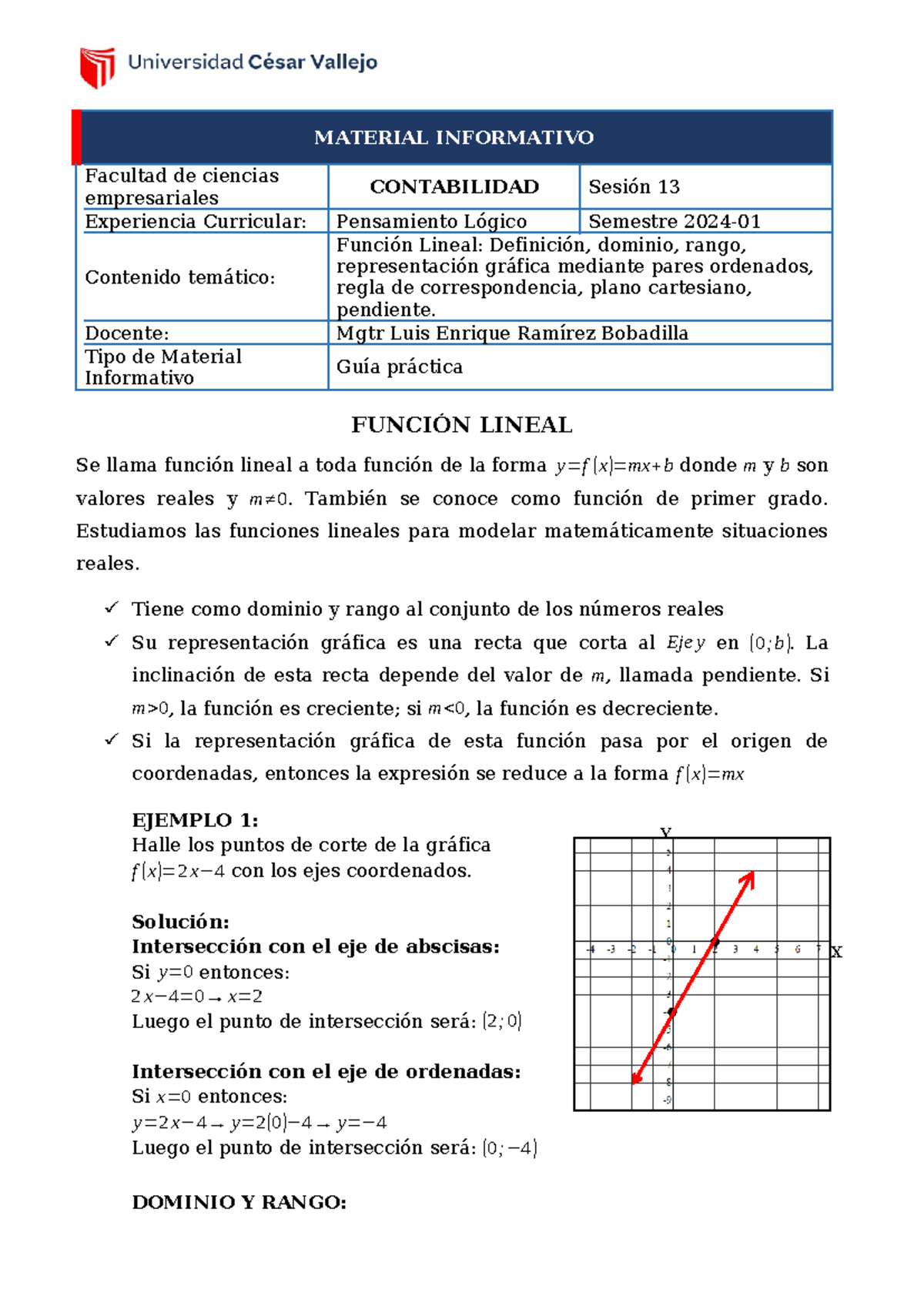 Material informativo Sesión 13 - 2024-1 resuelto - MATERIAL INFORMATIVO ...