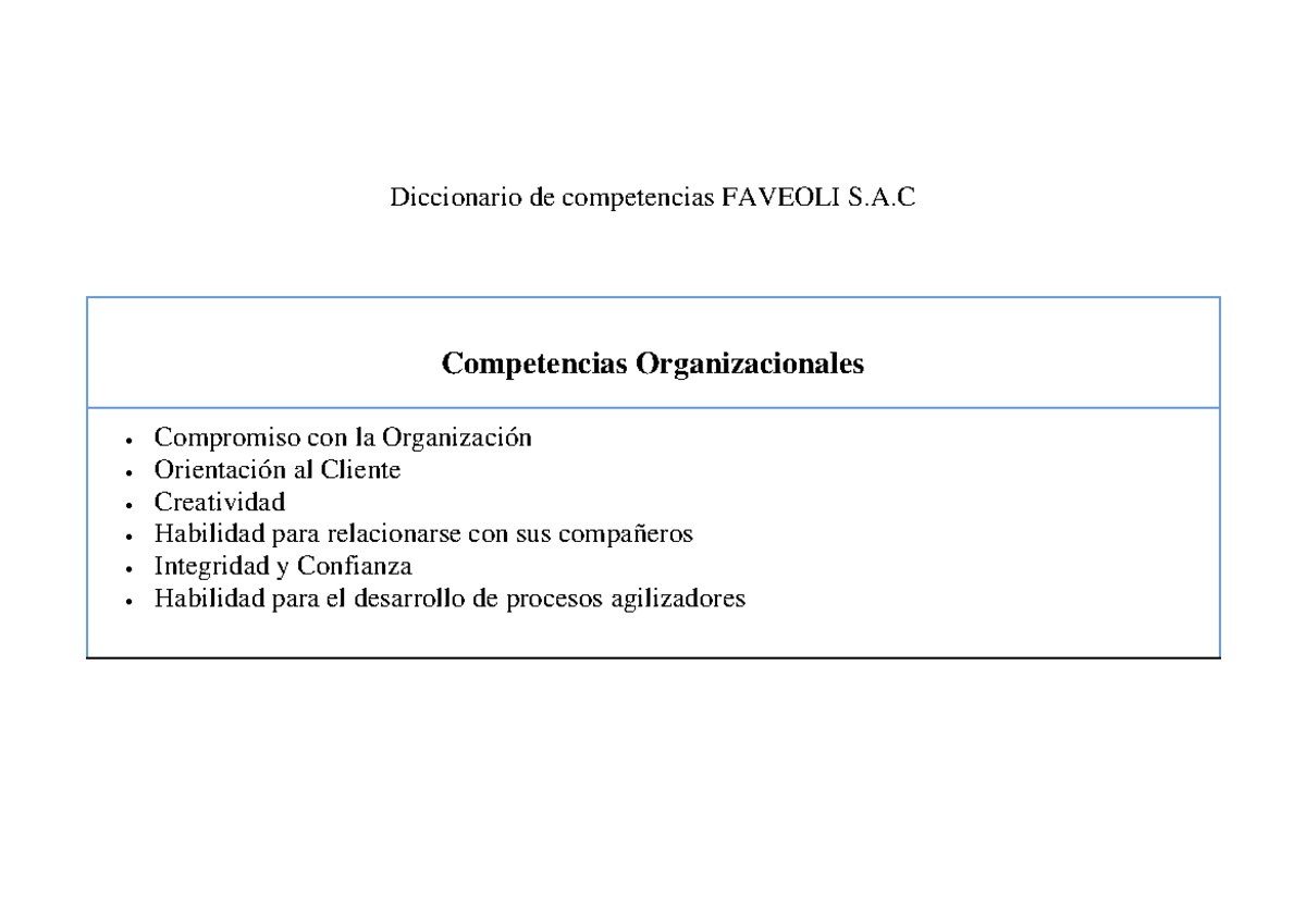 Diccionario de competencias Faveoli S - Diccionario de competencias ...