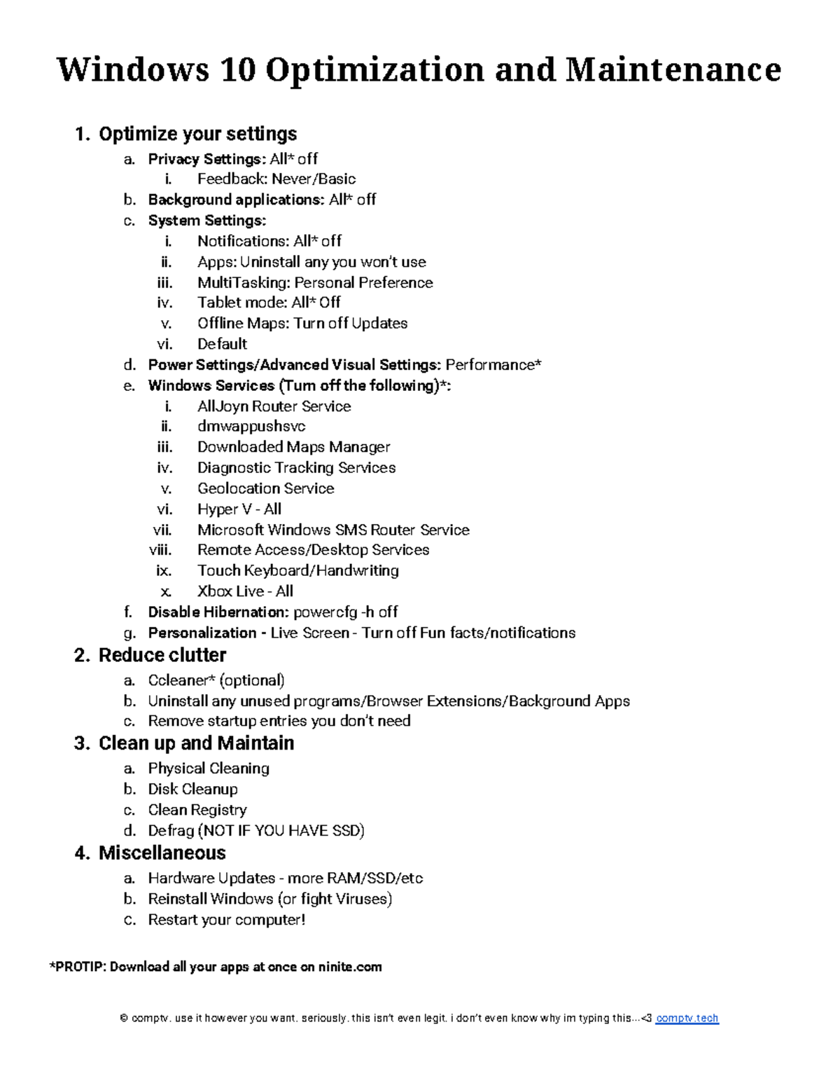 Windows 10Optimizationand Maintenance - Windows 10 Optimization and ...