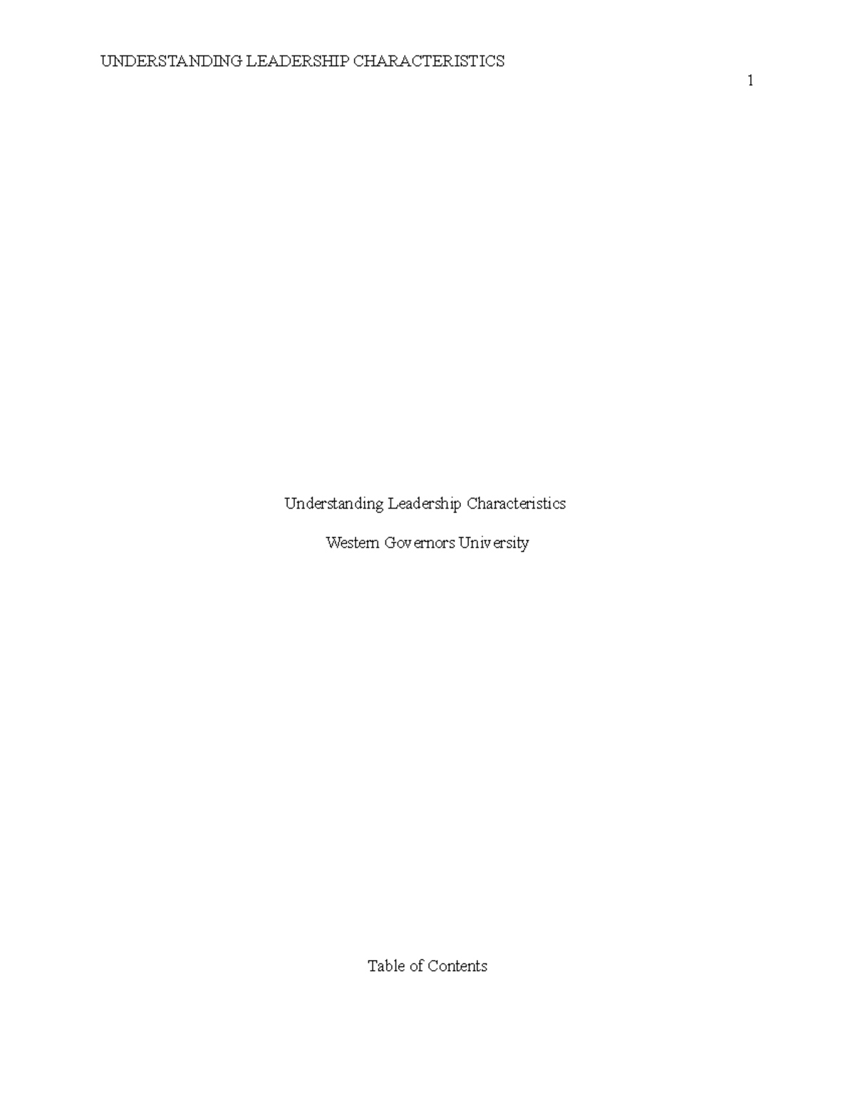 Task 1- WGU C200 - Pass task 1 - 1 Understanding Leadership ...