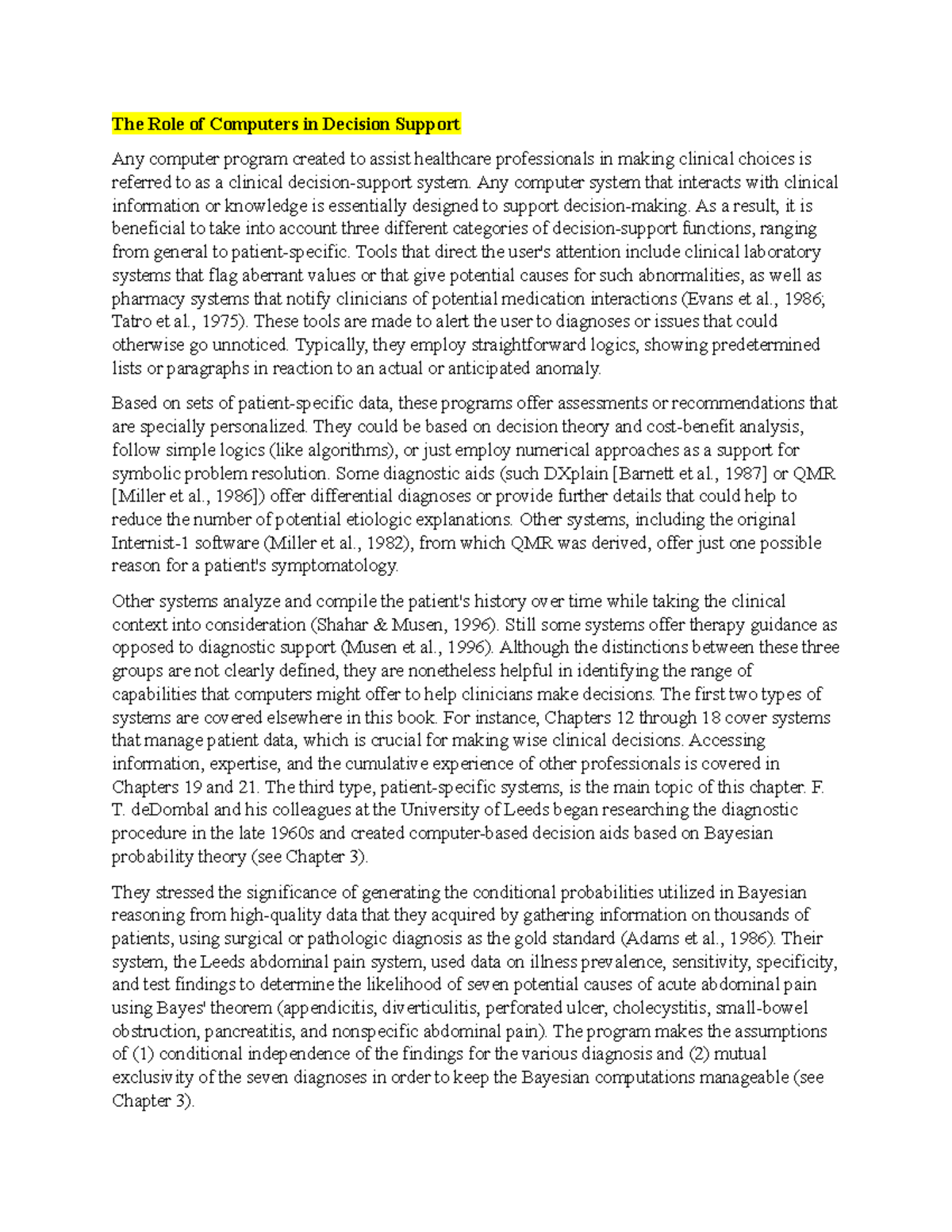 The Role Of Computers In Decision Support Any Computer System That the-role-of-computers-in-decision-support-any-computer-system-that