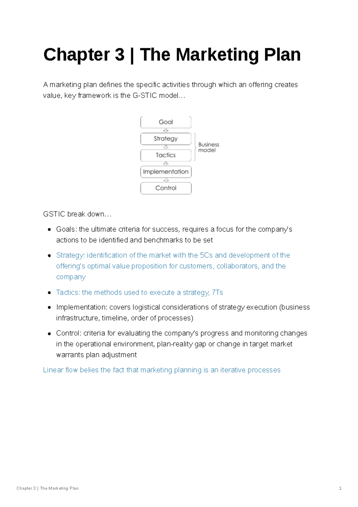 Chernev Textbook Notes - Chapter 3 | The Marketing Plan 1 Chapter 3 ...