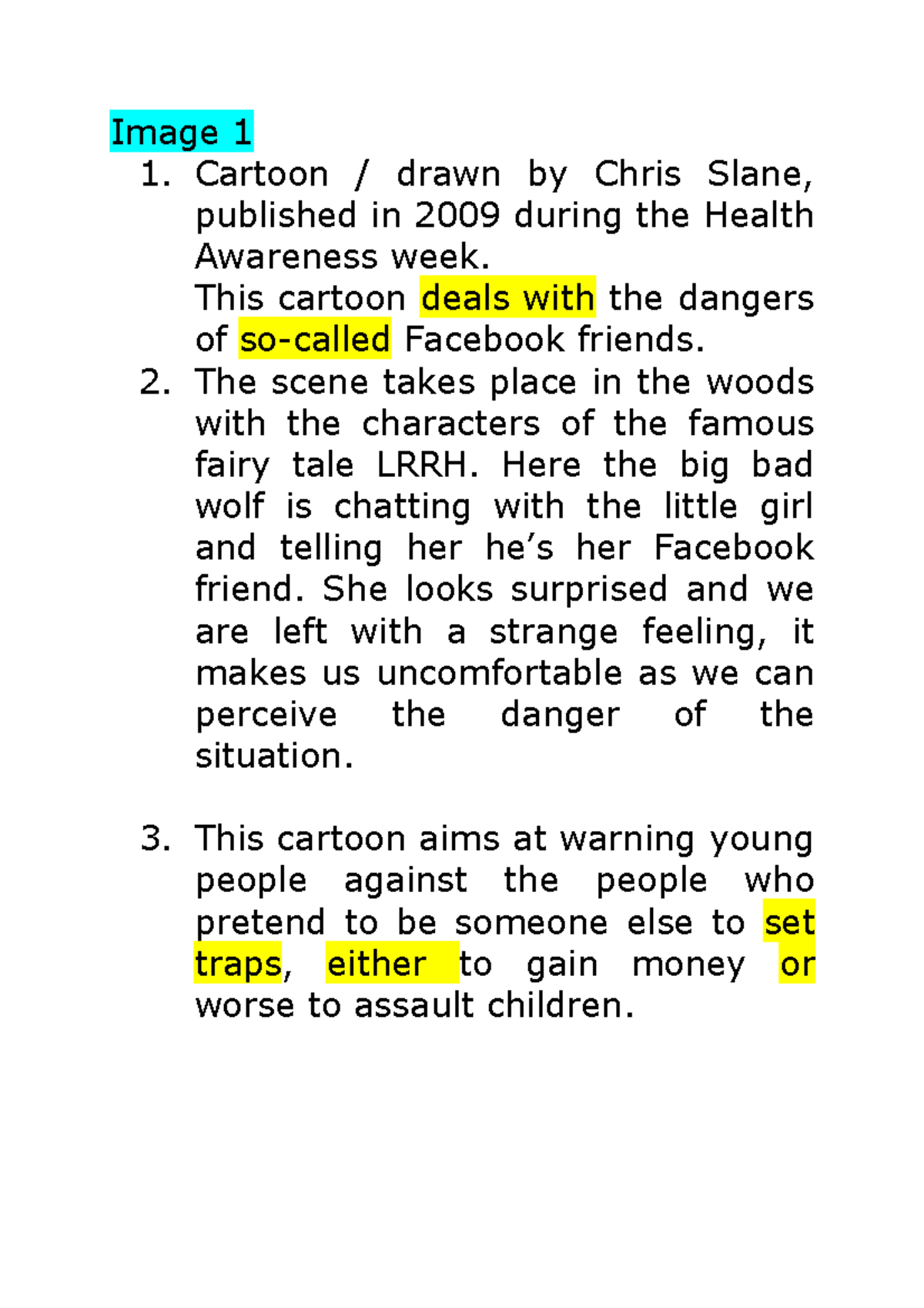 24 may cartoons - Commentaire de texte - Image 1 1. Cartoon / drawn by ...