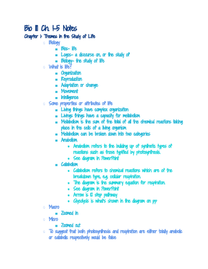 Chapter 54 - test help and prep. bio 111-112 test guides - Campbell ...