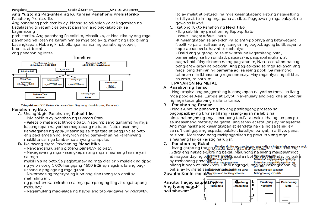 AP 8 Q1 W3 - Learning Activity sheets - Pangalan ...