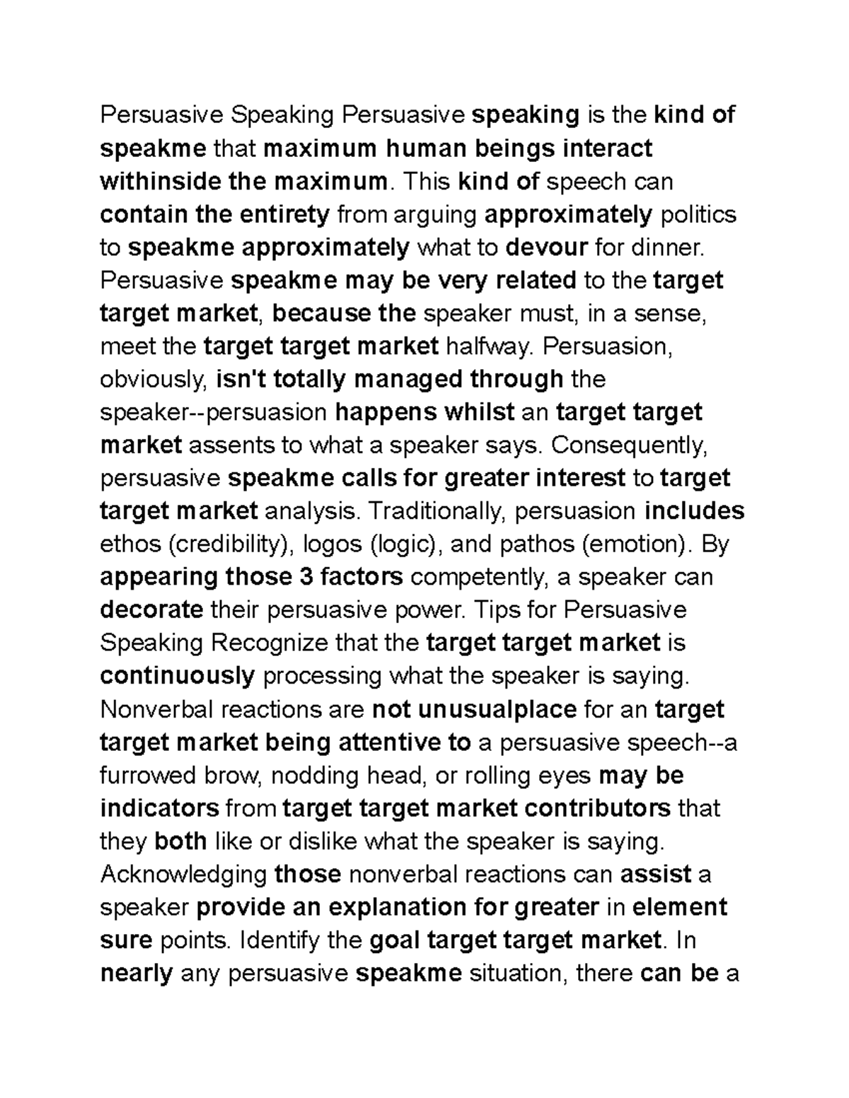 Persuasive speech notes part 2 - Persuasive Speaking ...
