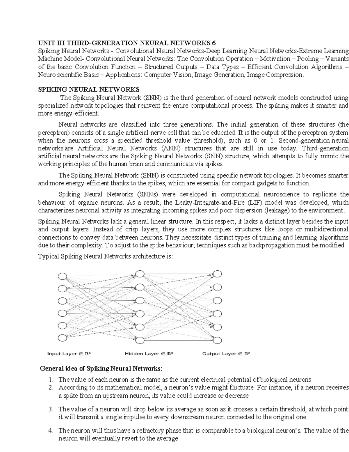 UNIT III Third - unit 3 notes nndl - ####### UNIT III THIRD-GENERATION ...
