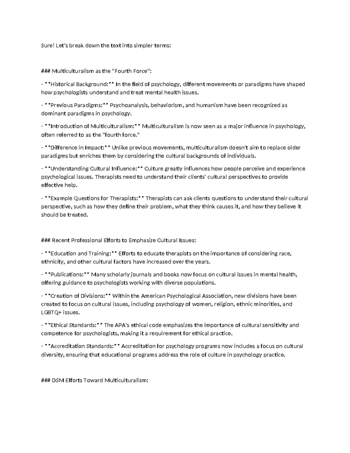Cultural Issues Summary - Sure! Let's break down the text into simpler ...
