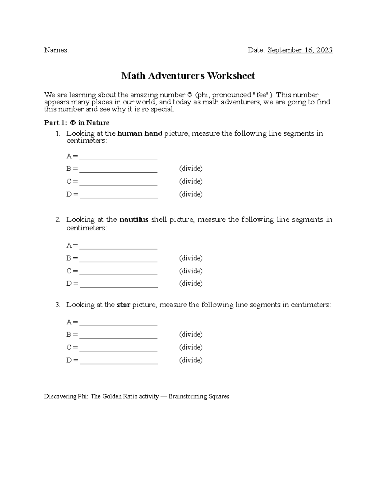 MMW-Activity-1 - notes - Names: Date: September 16, 2023 Math ...