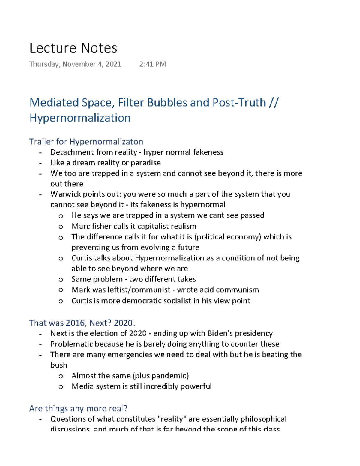 RTA101-Lecture 8 - notes on mediated spaces - Mediated Space, Filter ...