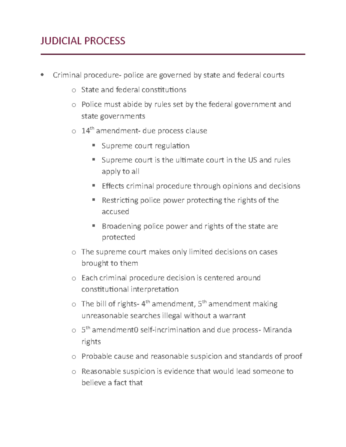 Judicial Process - CREDIT- PROFESSOR WILLIAMS - JUDICIAL PROCESS ...