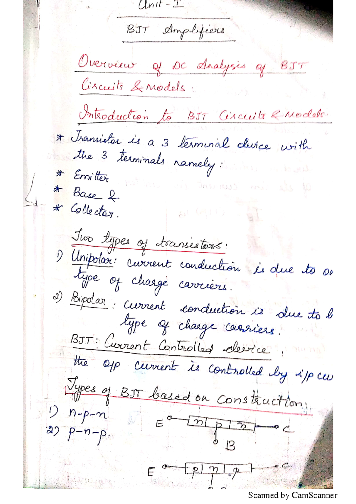 UNIT 1-2 - Analog Electronic Circuits - Studocu