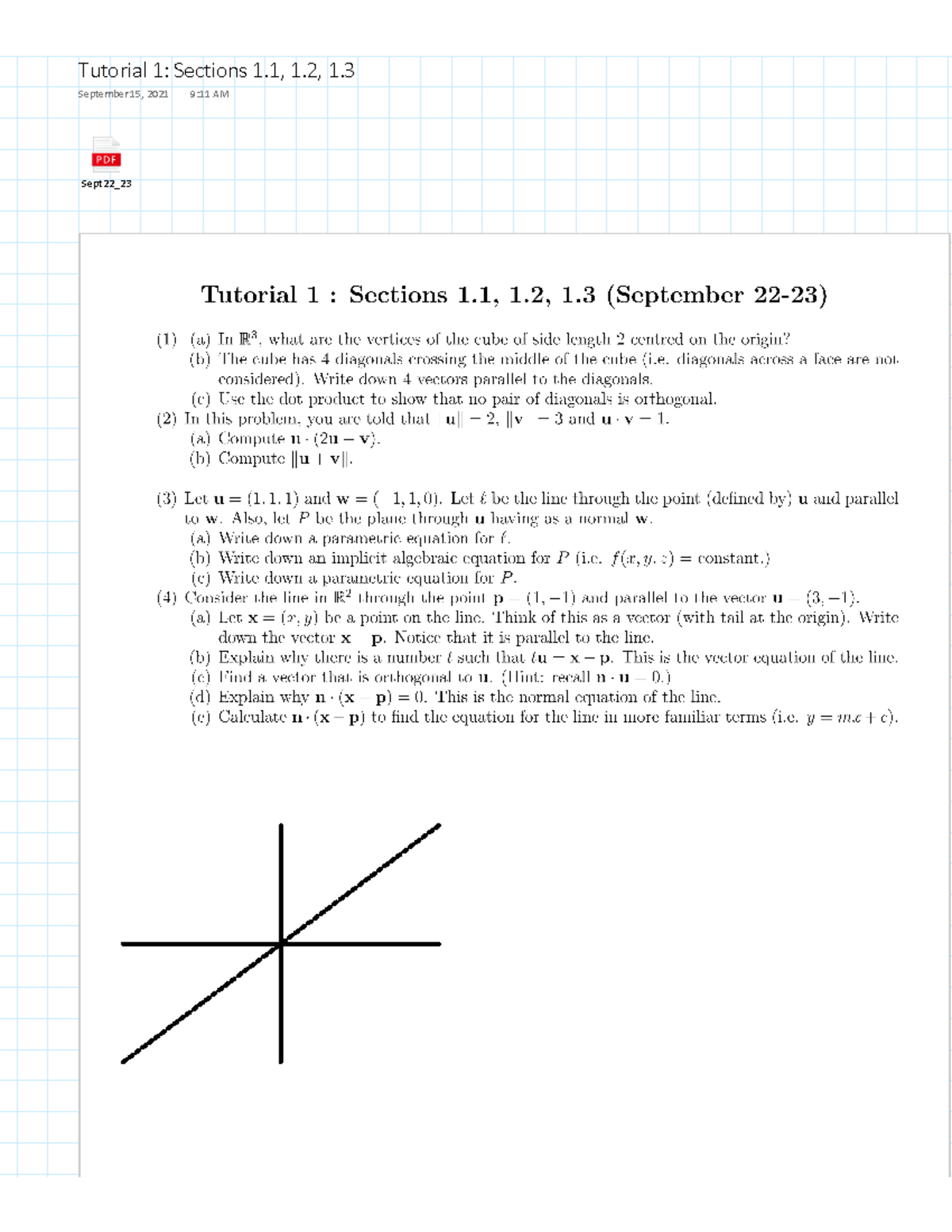 Tutorial 1 - 123 - Math 1600 - Sept22_ dƵƚŽƌŝĂů ϭ͗ ^ĞĐƚŝŽŶƐ ϭ͘ϭ͕ ϭ͘Ϯ͕ ϭ ...