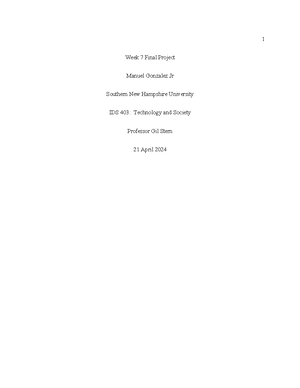 QSO 321 Assignment 7 - Module 7 - Module Seven Project Manuel Gonzalez ...