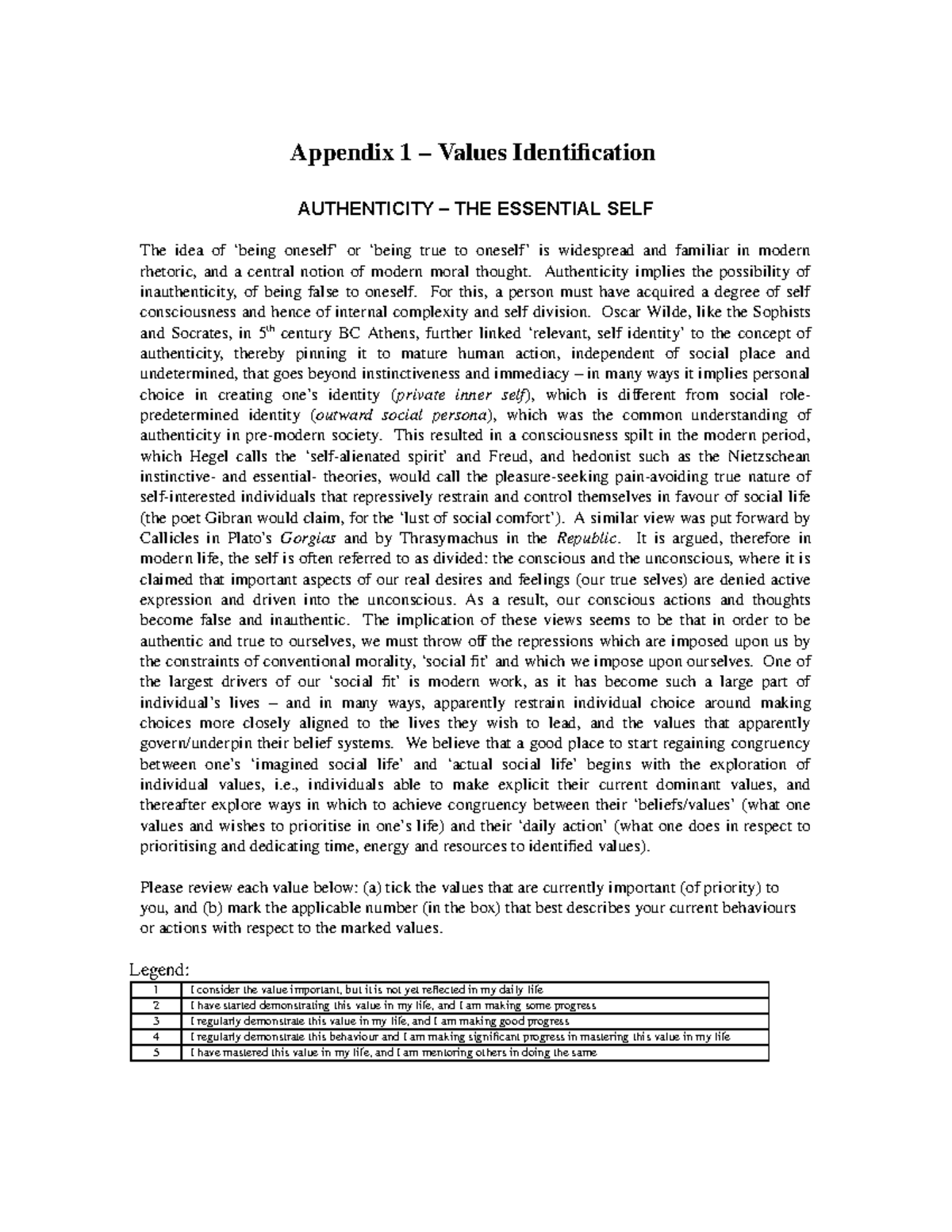 Template 1 - leadership Values Appendix - GPP5007F - UCT - Studocu