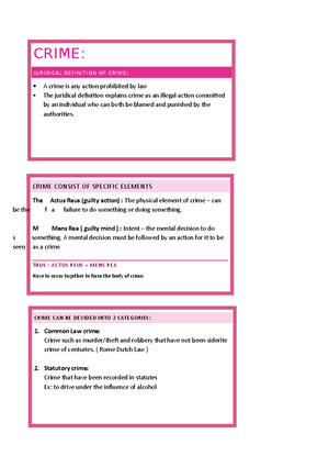 Theme 1 Notes - TYPES OF MURDER ,TYPES OF ROBBERY ,VOILENT BEHAVIOUR ...