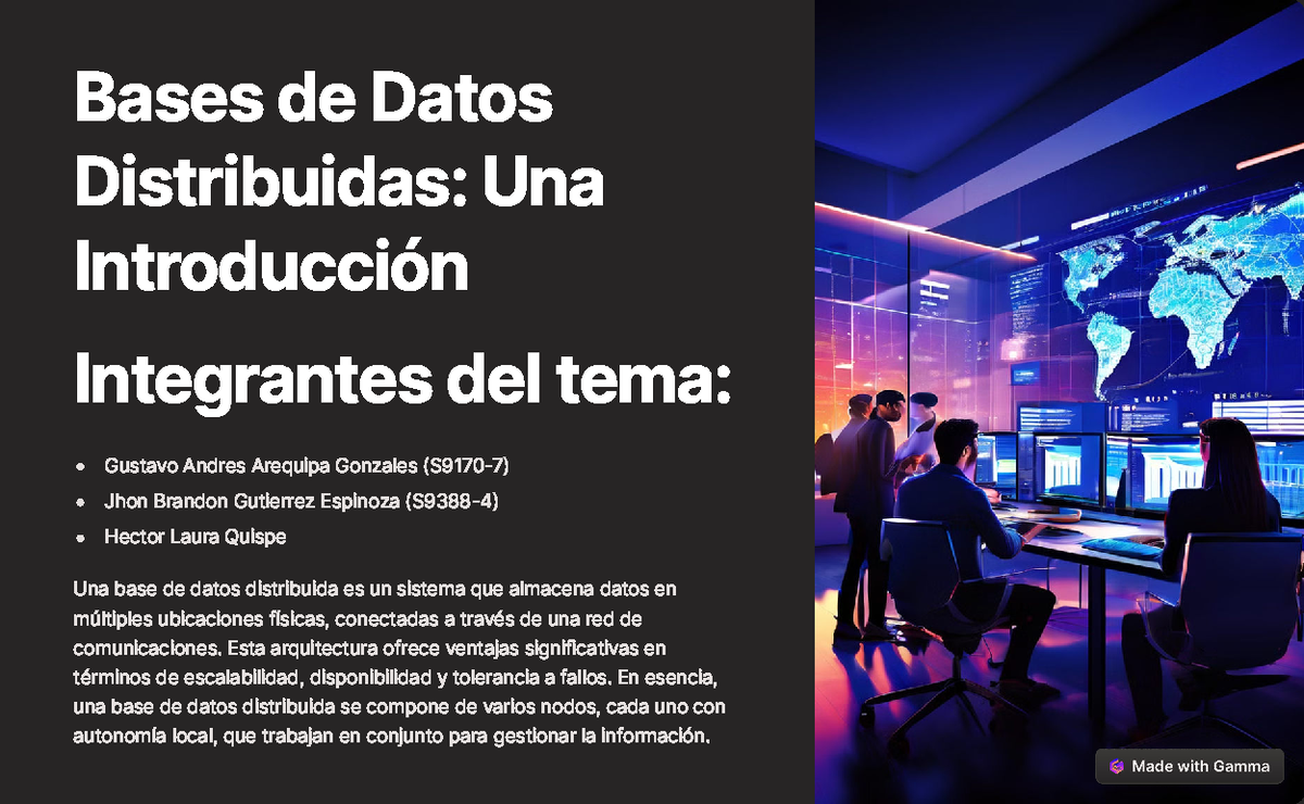 Bases de Datos Distribuidas Una Introduccion - Bases de Datos ...