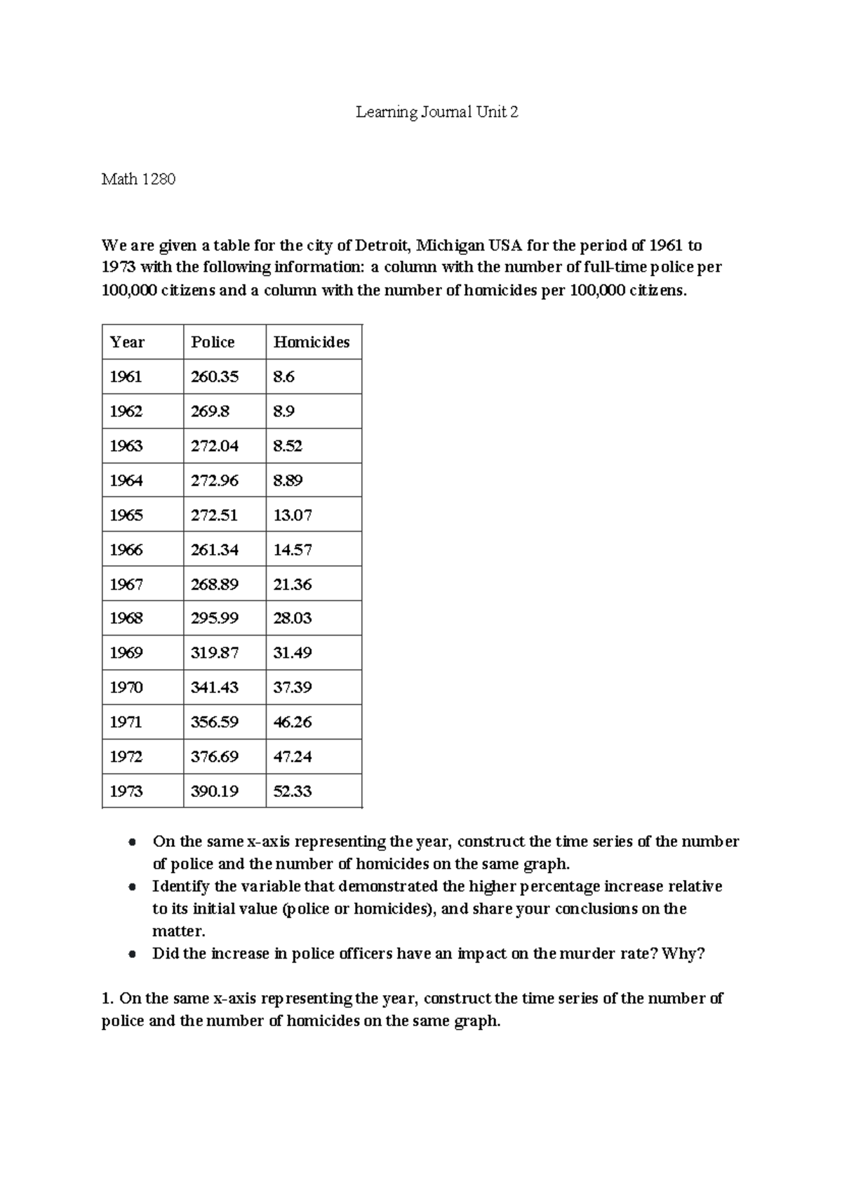 Learning Journal Unit 2 Math1280 - Learning Journal Unit 2 Math 1280 We ...