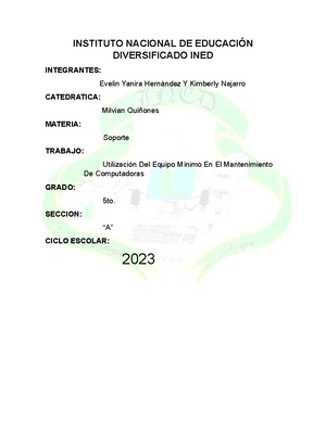 Informe final practica supervisada 2023 - SU INFORME CONSISTE EN 3 ...