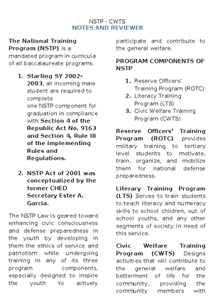 SAMPLE DOCUMENTS - REPORT ON THE HOST TRAINING ESTABLISHMENT (HTEs) AND ...